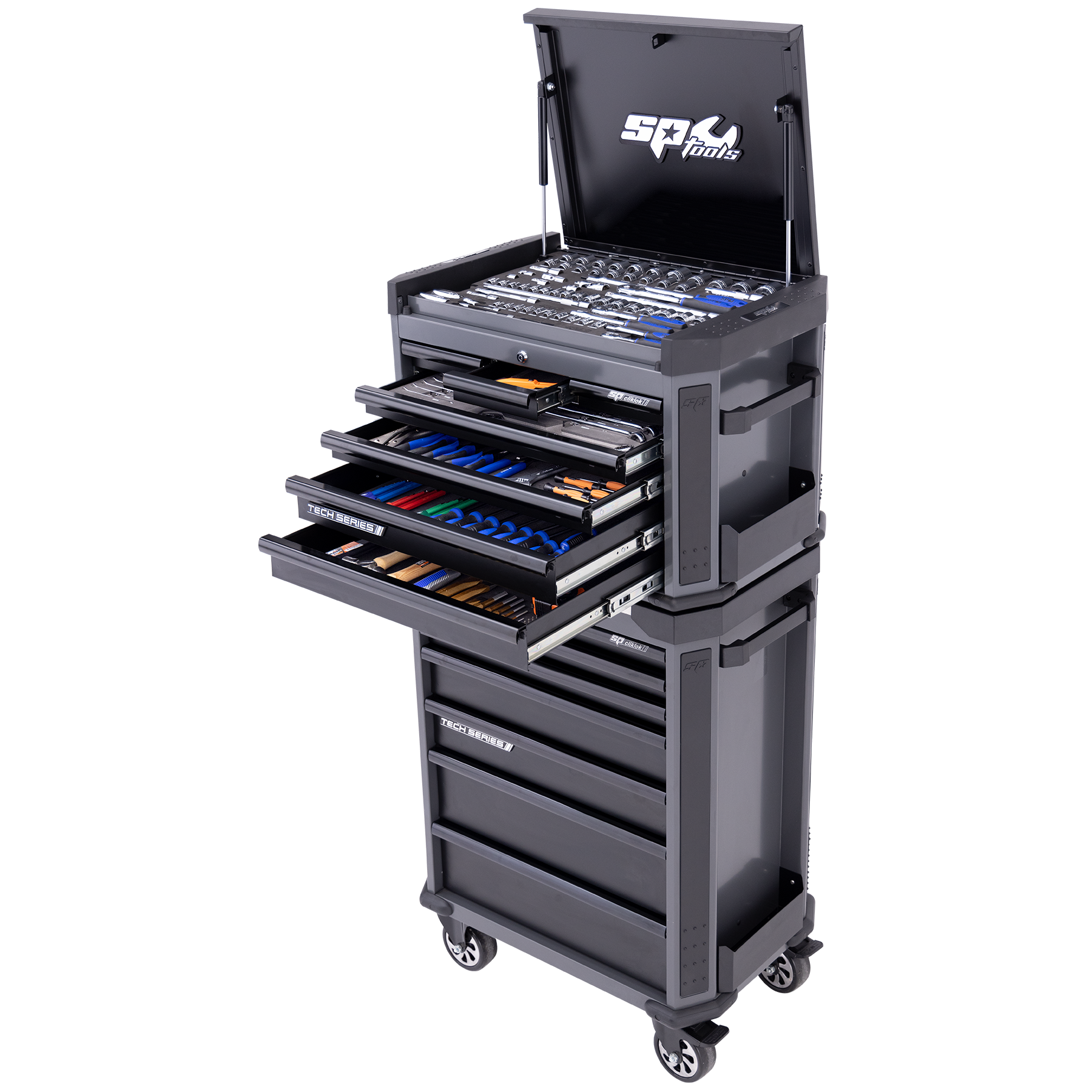 SP Tools Tech Series 306Pce Metric Tool Kit Combo | Diamond Black SP50