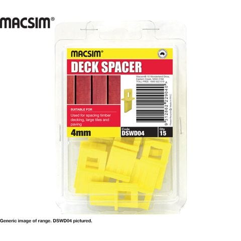 Deck Spacer For Wood Decks 15Pce by Macsim