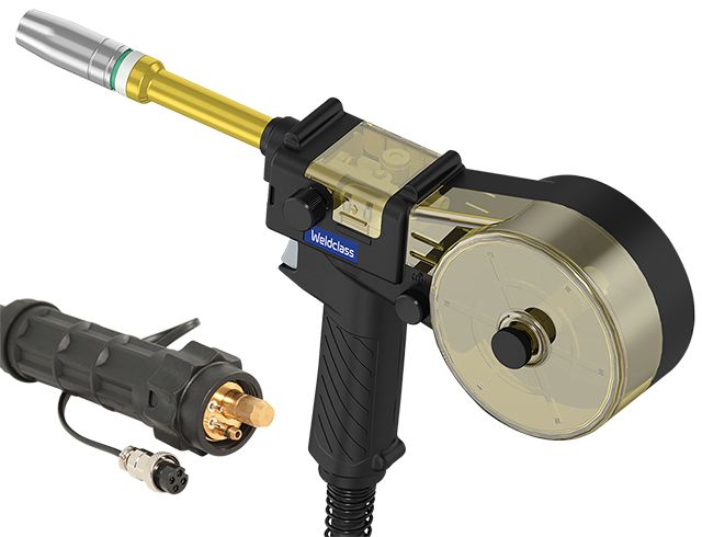 Weldclass Spool Guns - BZL25 Series - 5m Euro Connection with 4-Pin Pl