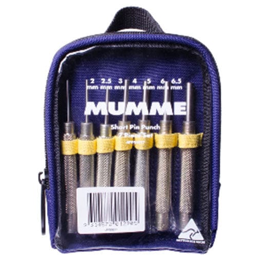 7Pce Short Pin Punch Set 4PPSSET7 By Mumme