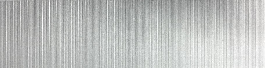 1m x 38mm x 1mm Vertical Matt Silver lines Aluminium Edging U/G Per Me